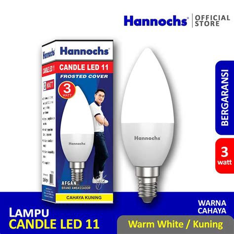 Jual Hannochs Lampu Candle LED 11 3 Watt E14 Cahaya Kuning