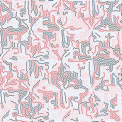 3d Futuristic Diffusion Reaction Pattern Vector Image