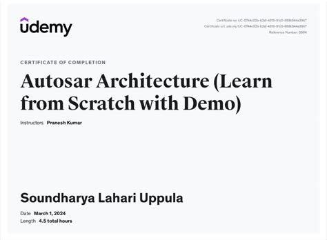 Soundharya Lahari Uppula On Linkedin Autosar Certification