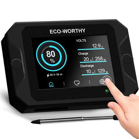 Eco Worthy 300a Battery Monitor With Hall Sensor 9 80v For Li Ionlifepo4agmgel In Cartrv