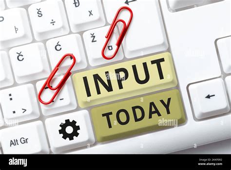 inspiration showing sign input word written on place where device