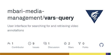 github mbari media management vars query user interface for