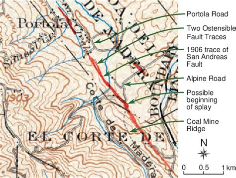San Andreas Fault Line Map Vanqlero