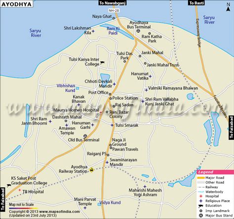 Ayodhya City Map