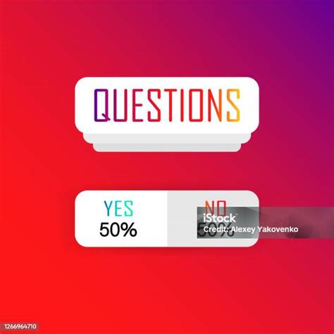 소셜 설문조사 템플릿 투표 버튼입니다 질문 답변 스티커 웹 버튼 Yes 또는 아니요 레이아웃 블로깅 소셜 미디어 개념 Eps