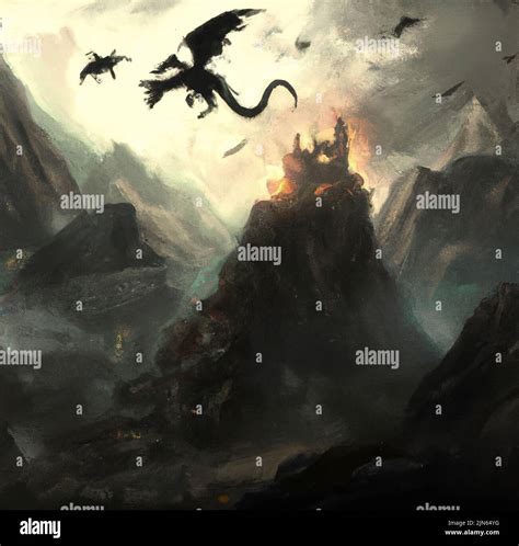 Dark Fantasy Art Dragon