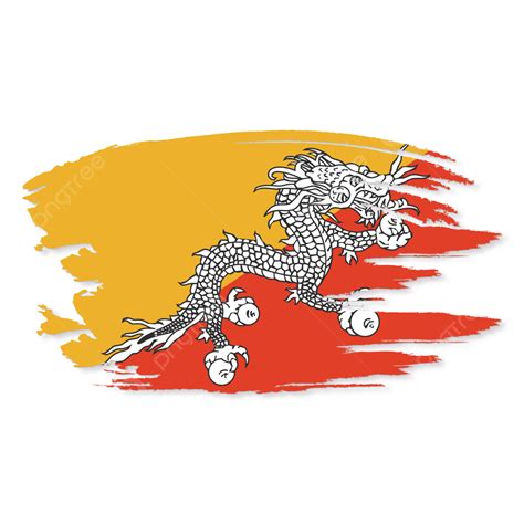 How To Draw Bhutan Flag Dragon