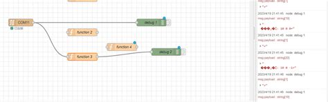 Node Red分别获取serial的msgpayload数据，编写function 3，来自 Hetui Node Red