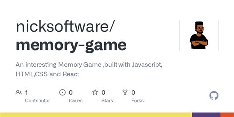 GitHub Nicksoftware Memory Game An Interesting Memory Game Built With Javascript HTML CSS