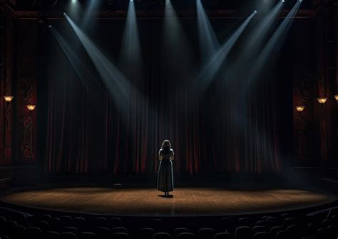 Premium Ai Image A Panoramic View Of An Actress Performing A Powerful