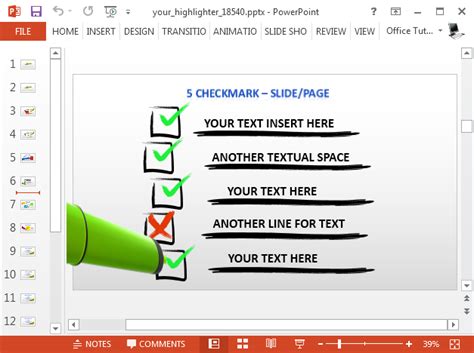 Annotate Slides Using Animations With Highlighter Powerpoint Template