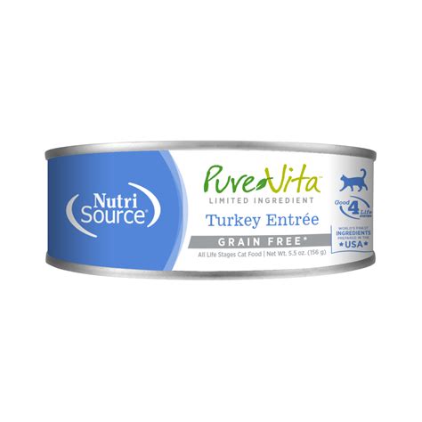 Nutrisource Purevita Turkey Entrée Limited Ingredient Wet Cat Food