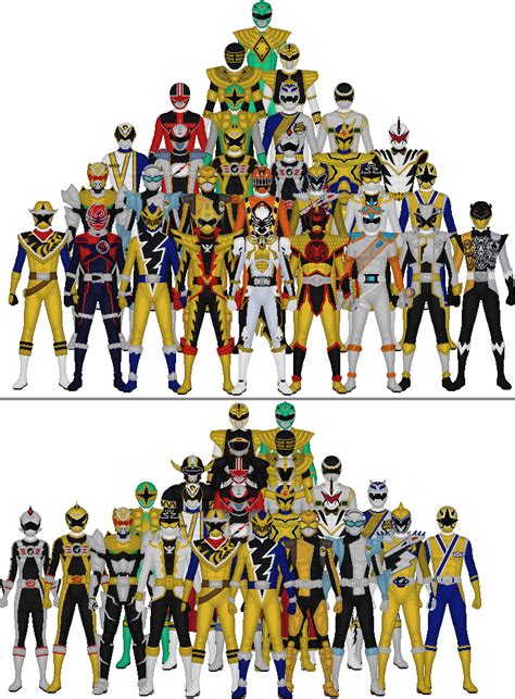 All Super Sentai And Power Rangers Sixths By Taiko554 On Deviantart