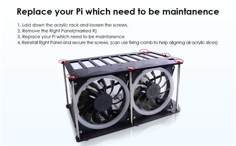 Geeekpi Raspberry Pi Cluster Case Raspberry Pi Rack Case