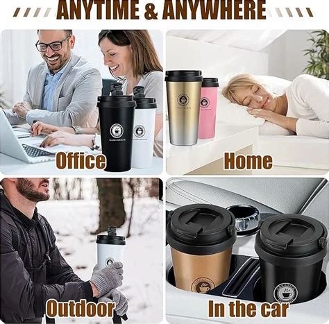 Stainless Steel Vacuum Insulated Travel Coffee Mug With Handle Ss 316