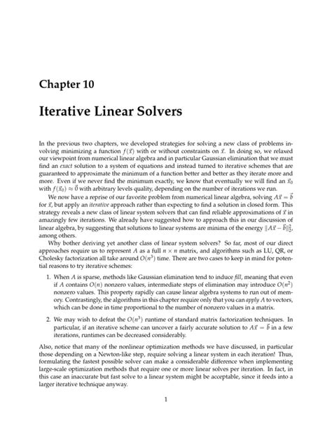 Chapter 10 Pdf System Of Linear Equations Matrix Mathematics