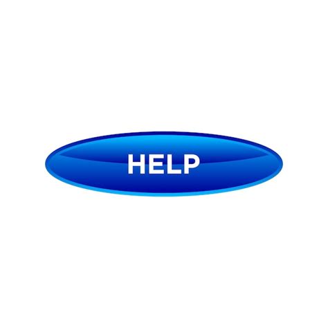Premium Vector Help Button Website Vector Template