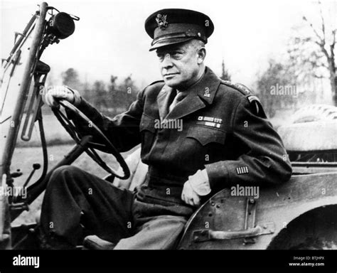 General Dwight D Eisenhower In Military Uniform Hi Res Stock