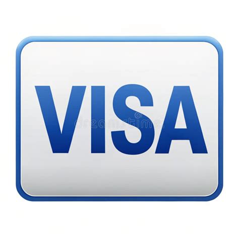 Visa Logo Isolated On A White Background For Branding Finance And
