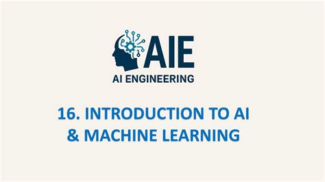 16 Introduction To Ai And Machine Learning Datascience Aiengineering
