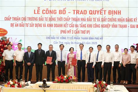 CÔNG TY CP THANH BÌNH PHÚ MỸ CHÍNH THỨC ĐƯỢC PHÊ DUYỆT QUYẾT ĐỊNH CHỦ TRƯƠNG ĐẦU TƯ VÀ GIẤY ...