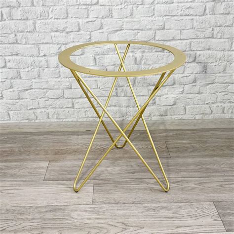 Каркас стійка Лілея для журнального столу Золото Н 600 мм низ Д 490 продаж ціна у Полтаві