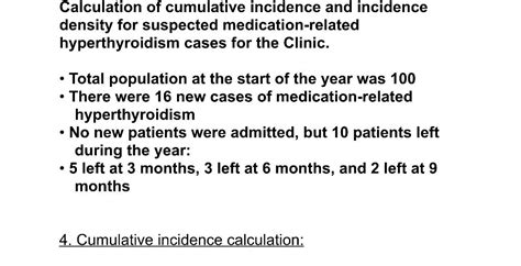 5 Incidence Density Incidence Rate Calculation For