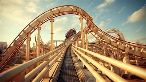 Premium Ai Image Roller Coster Photo Focus Generate Ai