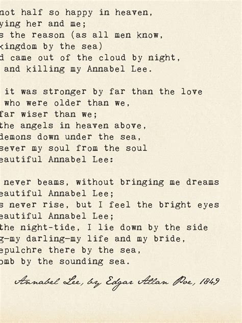 It Was Many And Many A Year Ago In A Kingdom By The Sea That A Maiden