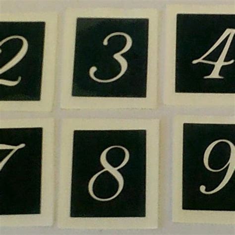 Small Number Stencils Etsy