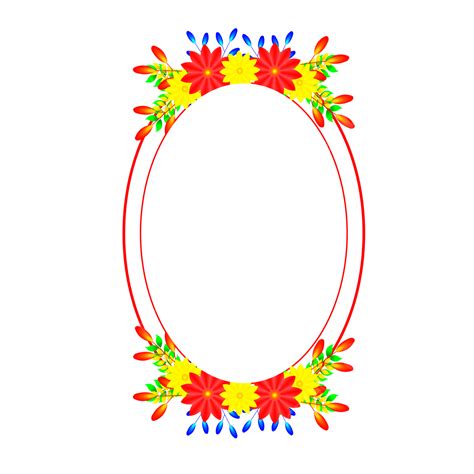 Oval Flower Frame Vector Design Images Oval Frame Rustic Flower