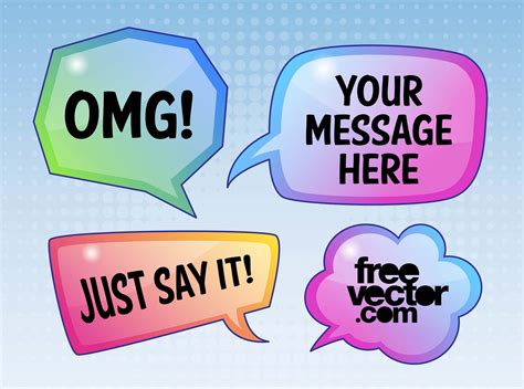 Dialogue Bubbles Vector Art And Graphics