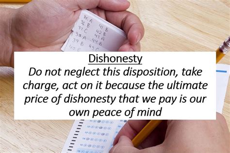 The Price Of Dishonesty