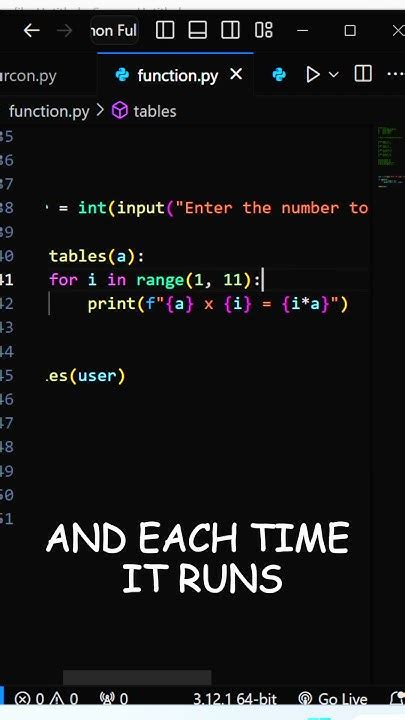 Python Function To Get Any Multiplication Table You Want Python