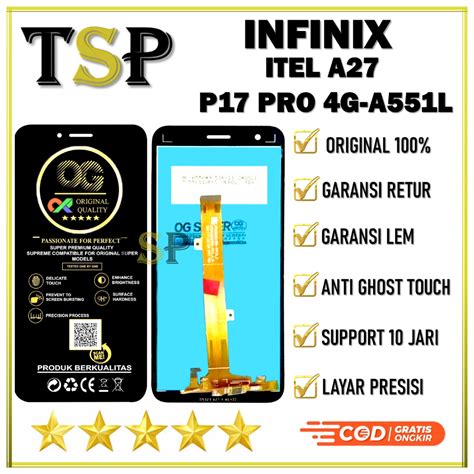 Jual Lcd Touchscreen Itel A27 P17 Pro 4g A551l Original 100 Complete