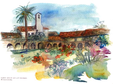 Mini Sketching Vacation At Mission San Juan Capistrano Urban Sketchers