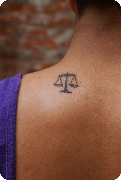 Libra Scale Symbol Tattoo