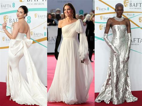 Bafta Beautiful Fashion Black White And Nude Golden Globes