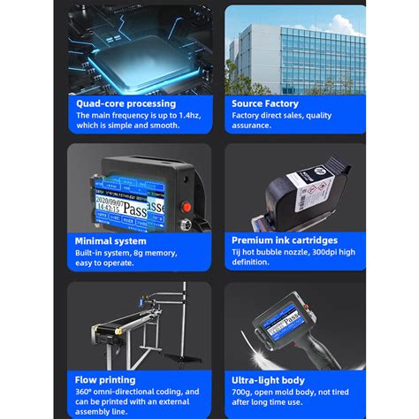 지능형 휴대용 잉크젯 프린터 휴대용 잉크젯 프린터 코딩 기계 Qr 코드 배치 코드 바코드 라벨 날짜 단어 목공 기계