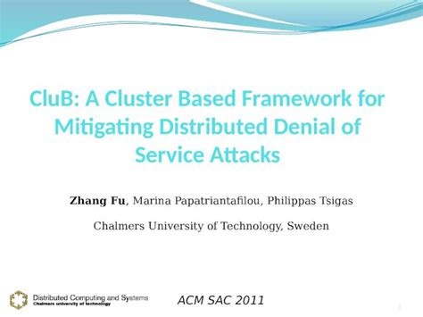 Pptx Club A Cluster Based Framework For Mitigating Distributed