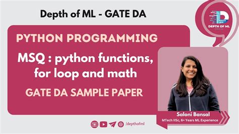 Q51 Gate Da Sample Paper Python Programming Pyq Python Functions For