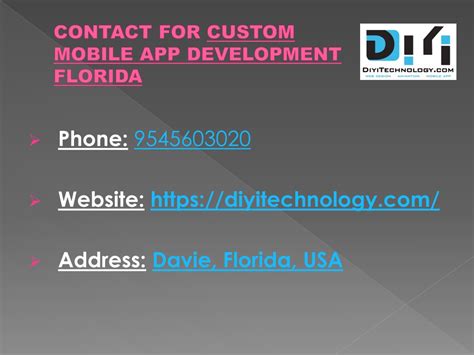 Ppt Best Custom Mobile App Development Florida Powerpoint
