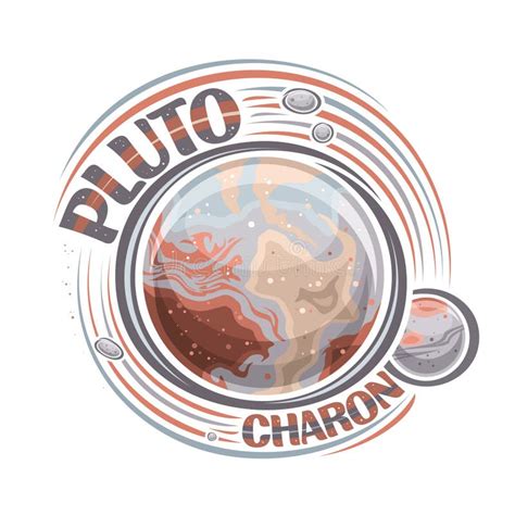 Vector Logo For Pluto Stock Vector Illustration Of Charon 305572713