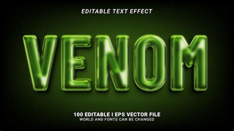 Premium Vector Venom Text Effect