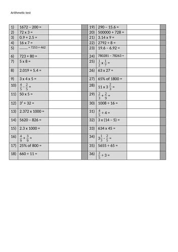 Year 6 Arithmetic Practice Papers Based On 2018 Teaching Resources