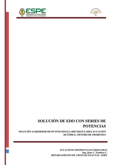 Edo Contenido Clase No 24 Puntos Singulares Frobenius