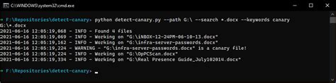Detecting Canary Files Using Python