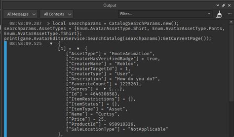 AvatarEditorService Not Returning Correct AssetTypes Requested In CatalogSearchParameters