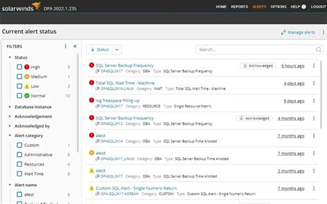 percona database monitoring solarwinds