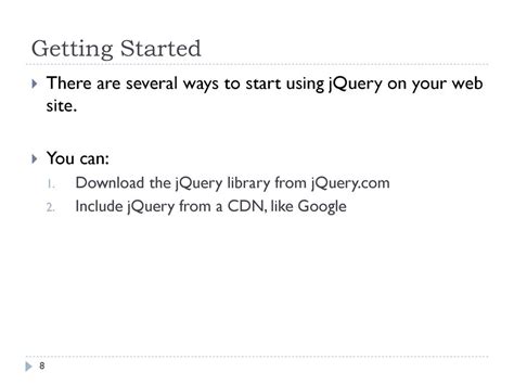Introduction To Jquery Ppt Download